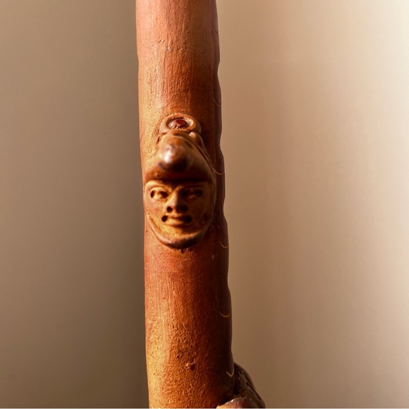 Vintage | Other | Aztec Clay Instrument With Ornate Design Faces And ...